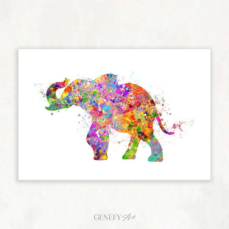Elephant Poster - Etsy
