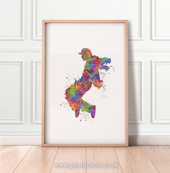 Breakdance Watercolour Art Print Breakdance Art | Etsy