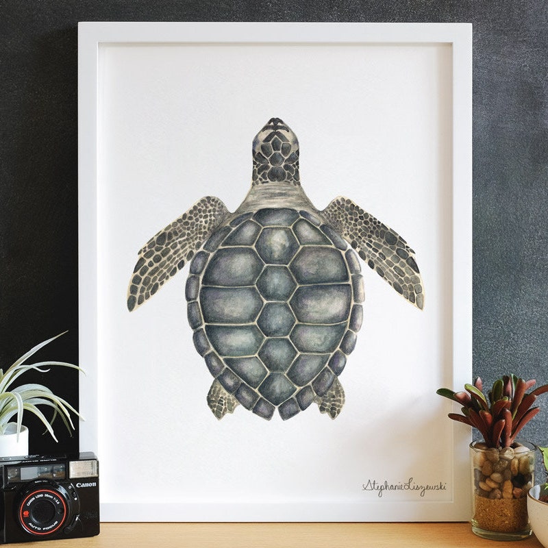 Sea Turtle Print - Etsy