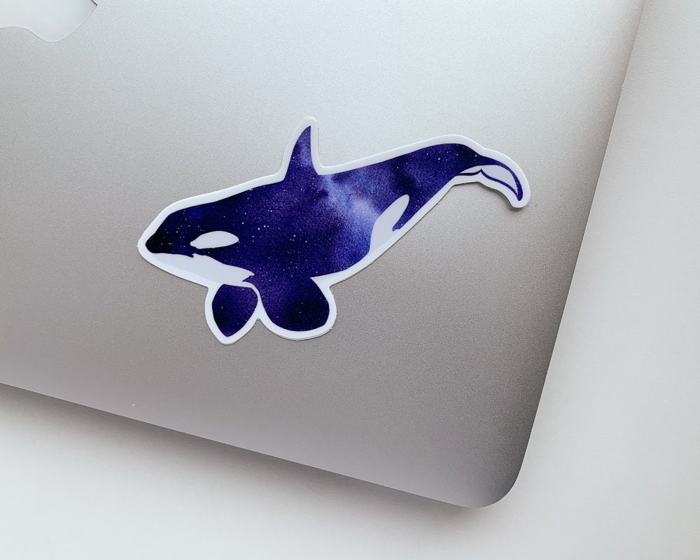 Galaxy Orca Whale Vinyl Decal Sticker | Etsy