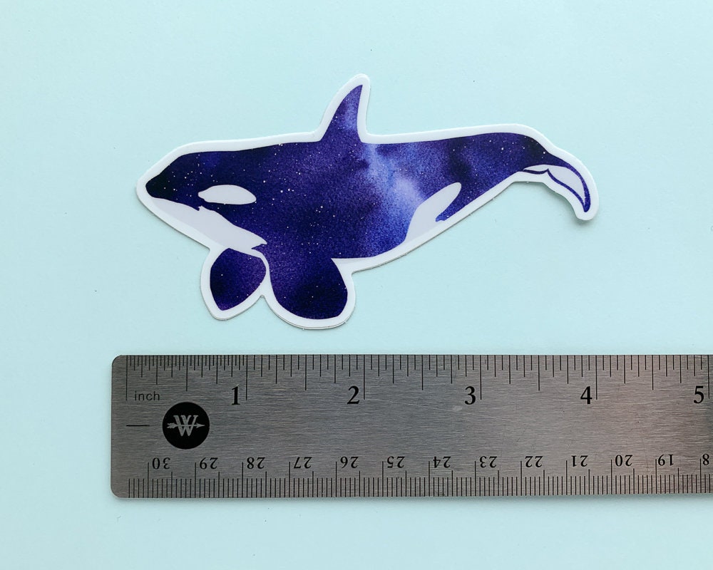 Galaxy Orca Whale Vinyl Decal Sticker | Etsy