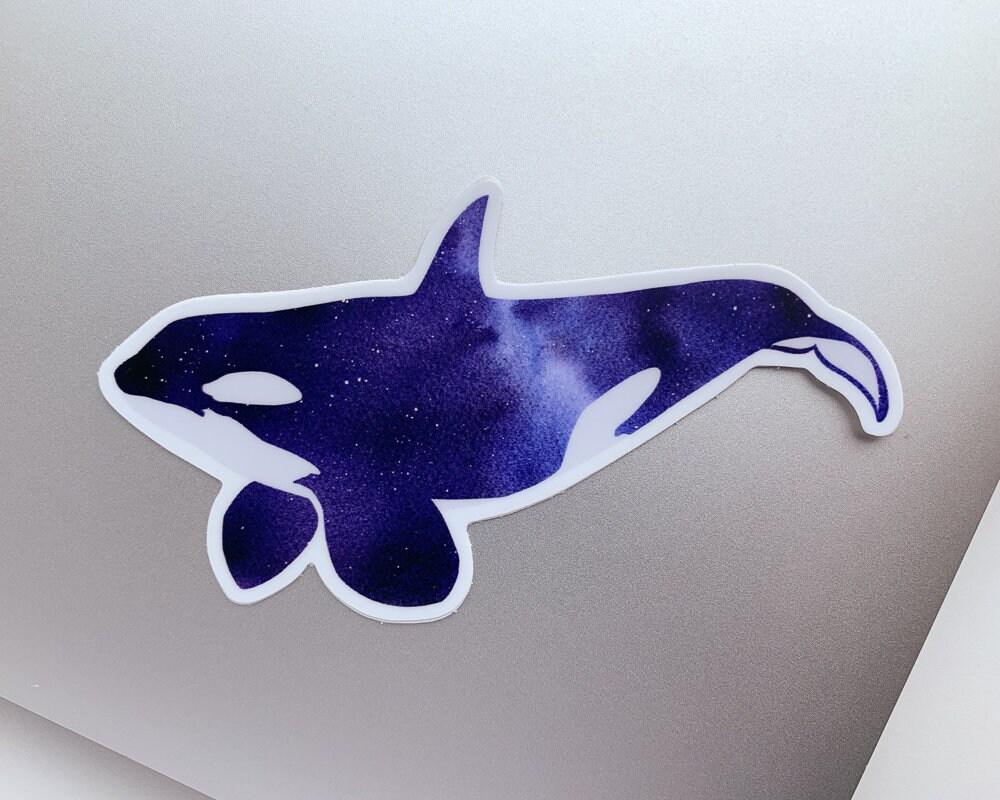 Galaxy Orca Whale Vinyl Decal Sticker | Etsy