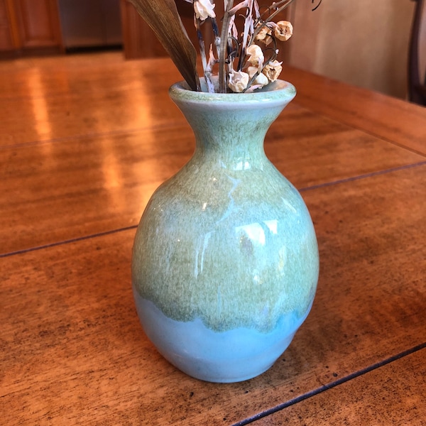 Aqua Vase - Etsy