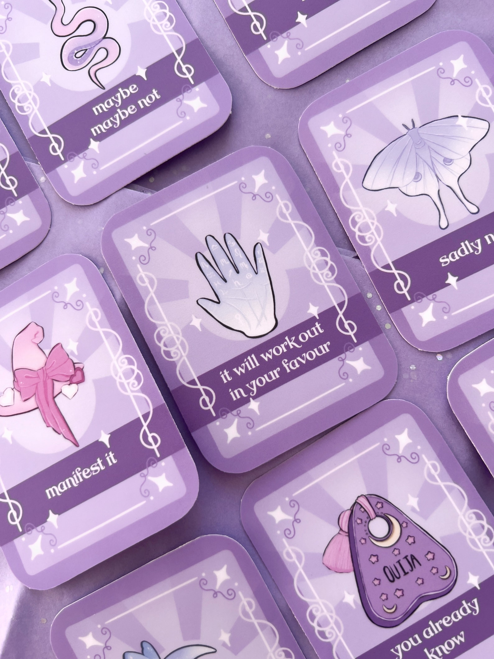 Mini Pocket Fortune Telling Cards Divination, Oracle Deck, Affirmation ...