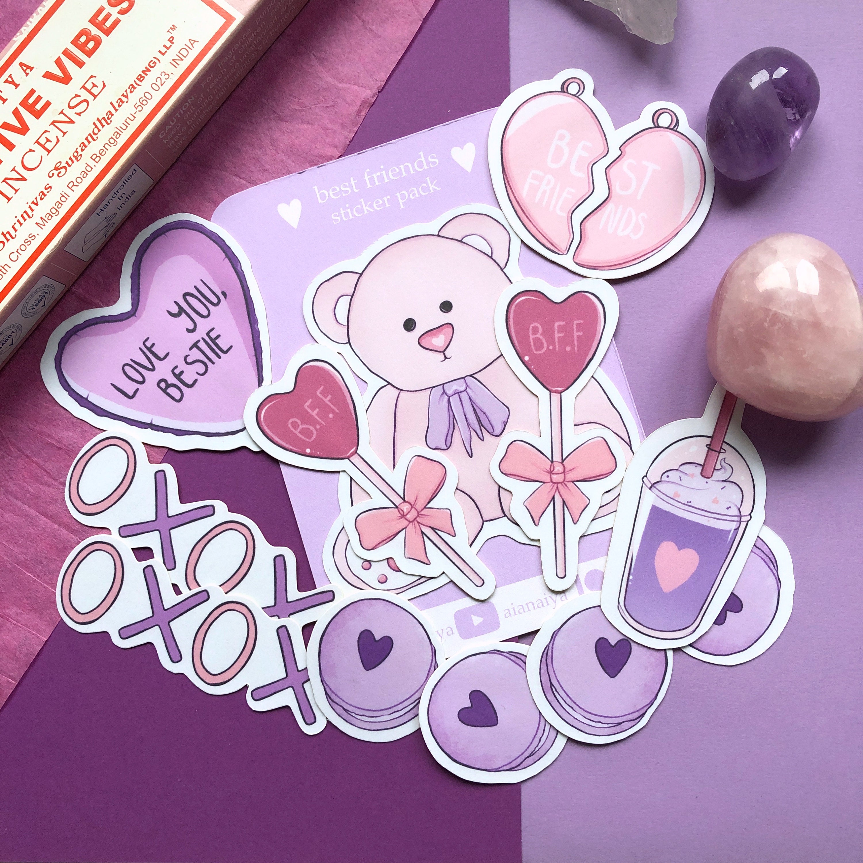 Best friend / sticker pack besties best friend gift | Etsy