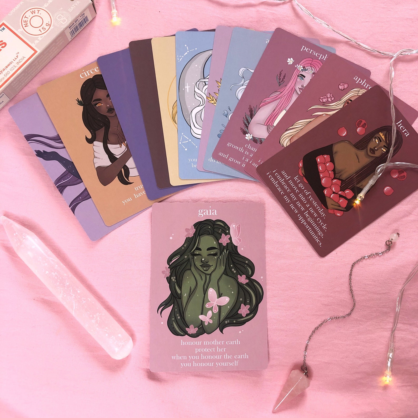 Greek Goddess Oracle Cards Oracle Deck 12 Card Deck - Etsy