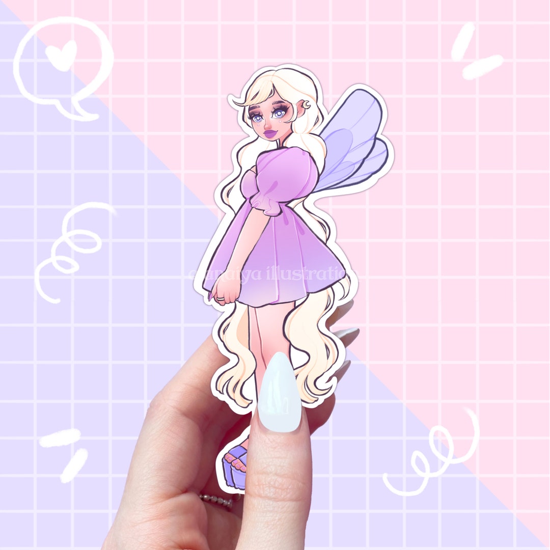 Moonflower Fairy Sticker, Fairy Stickers, Sticker Flake, Journal ...