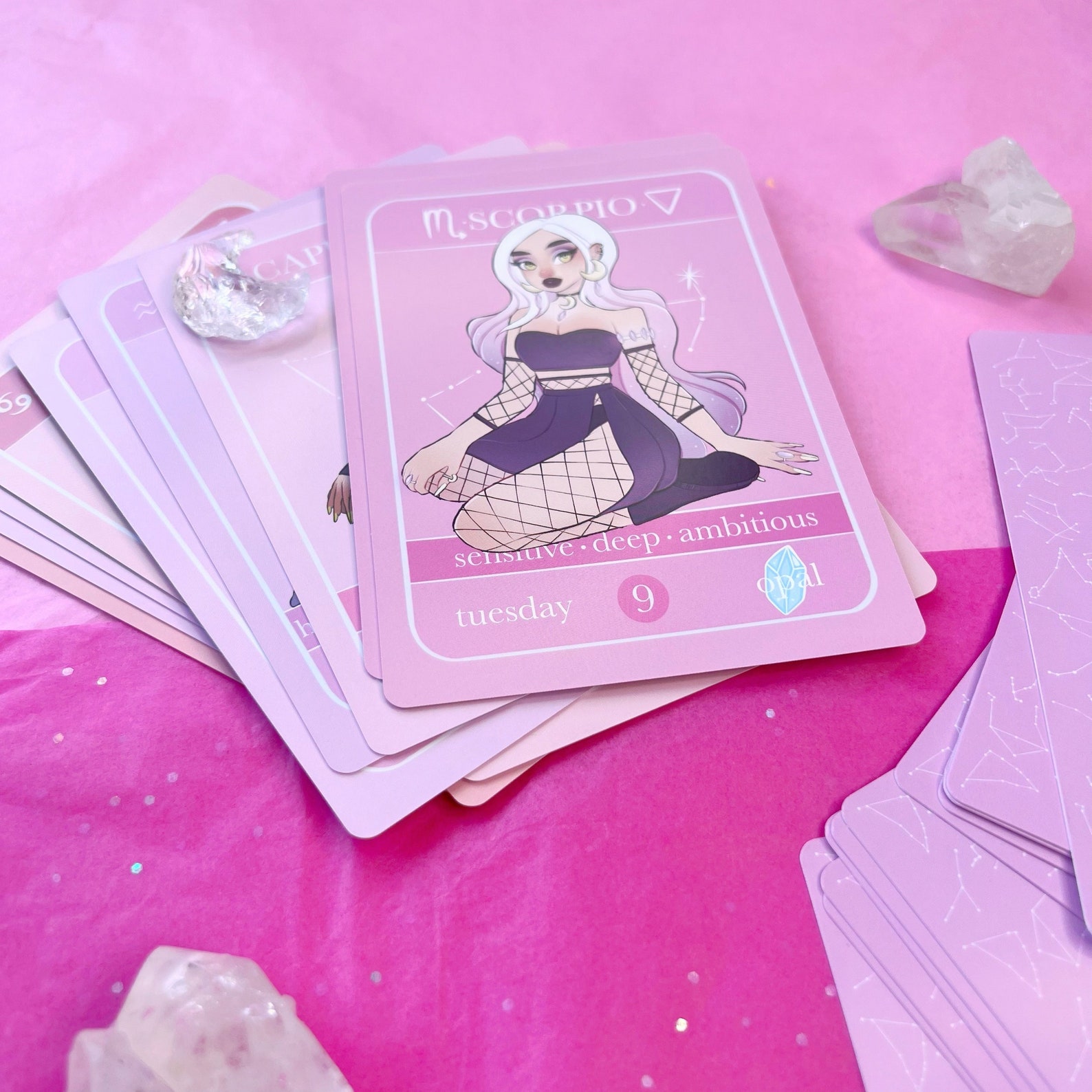 The Zodiac Oracle Deck 12 CARD DECK Astrology Cards - Etsy