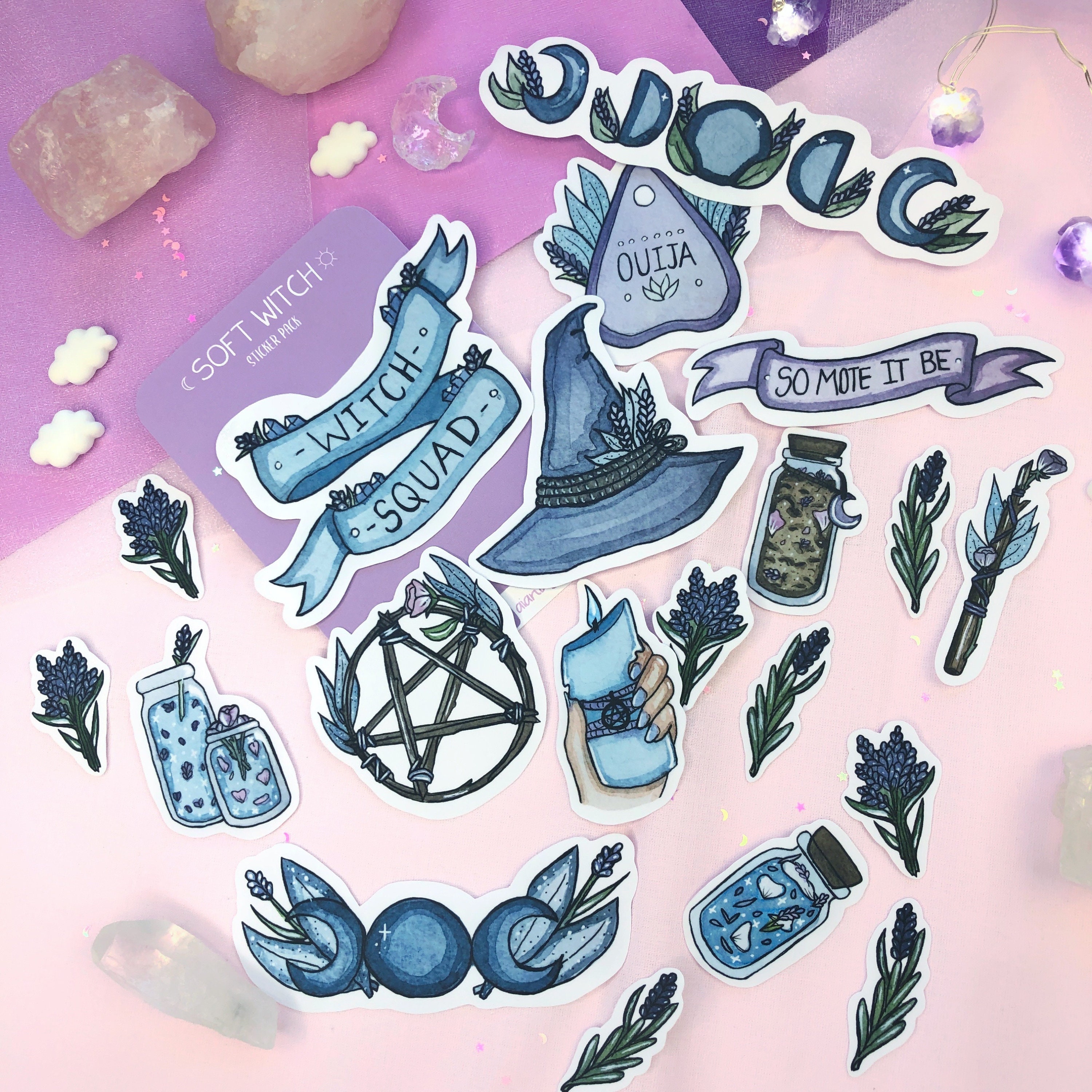 Witchy stickers Digital Prints Prints Art & Collectibles etna.com.pe