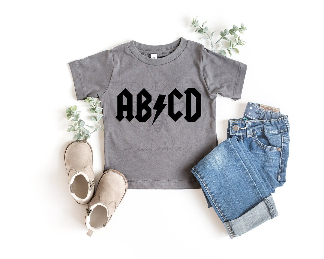 ABCD Rock SVG – Vintage 80s Rocker Shirt Design (digital Download) - Etsy