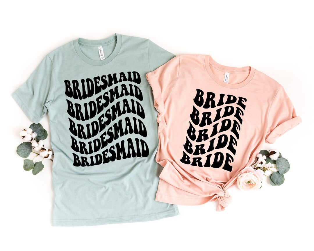 Bride & Bridesmaid SVG - INSTANT DOWNLOAD - Vintage Bachelorette Party ...