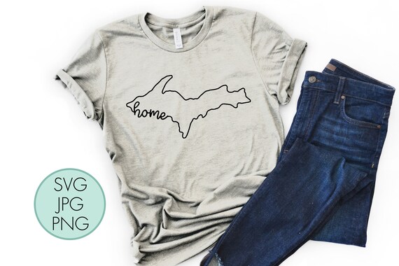 Michigan Upper Peninsula SVG INSTANT DOWNLOAD Up Home | Etsy