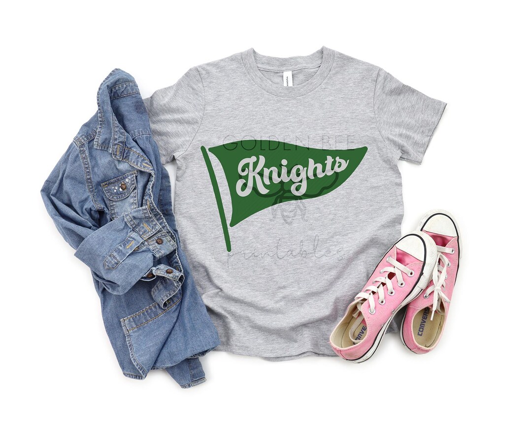 Knights Pennant Flag SVG - INSTANT DOWNLOAD - Team Flag Svg, Vintage ...