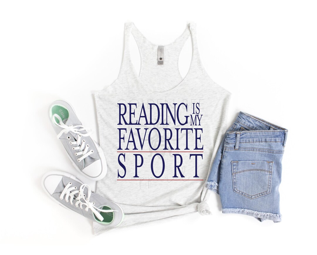 Reading is My Favorite Sport SVG - INSTANT DOWNLOAD - Png for Readers ...