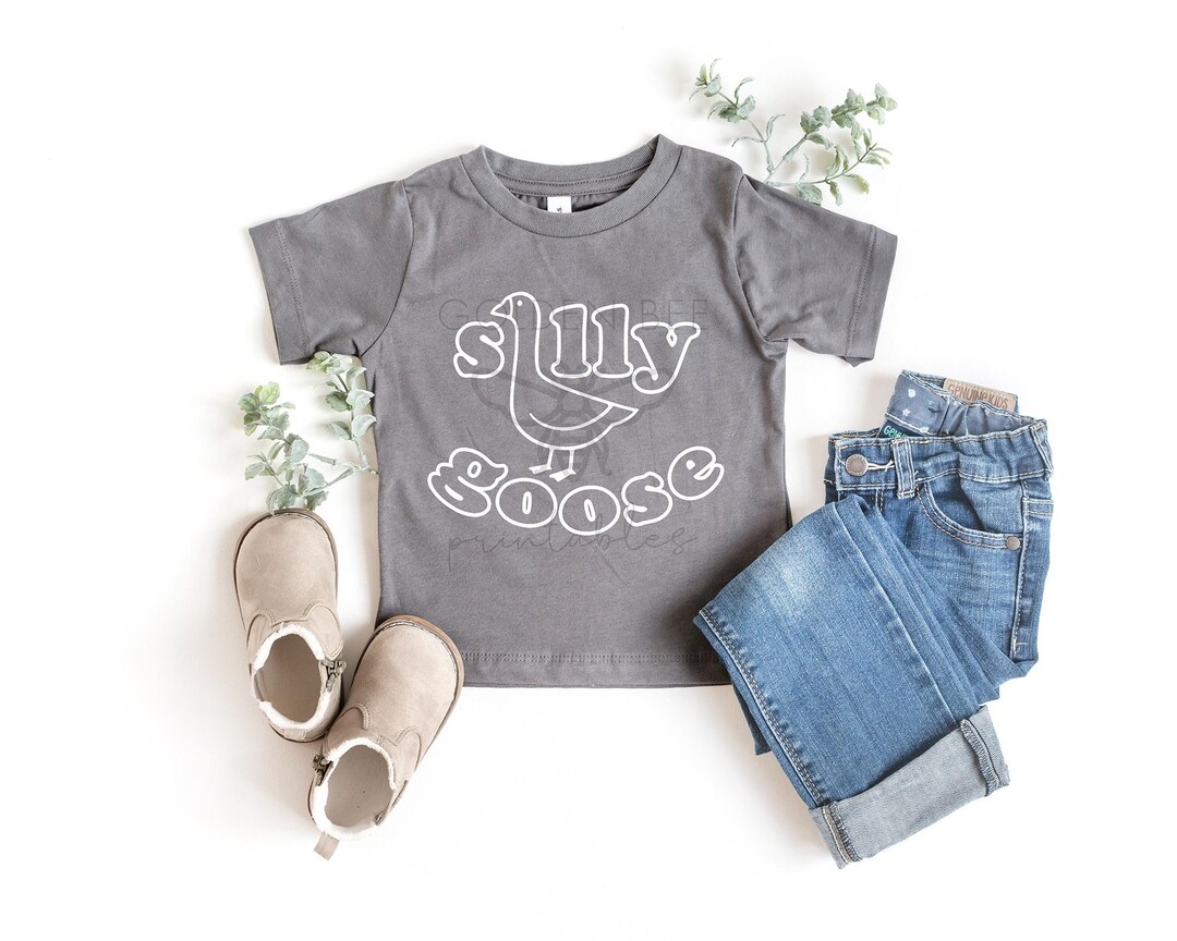 Silly Goose SVG - INSTANT DOWNLOAD - Kids Silly Svg, Silly Goose Shirt ...