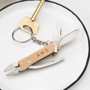 Personalised Mini Pliers Multi Tool Keyring, DIY Dad, Home Improvement Gifts, New Home Owner ...