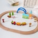 Personalised Wooden City and Countryside Train Set, Eco Toys ...