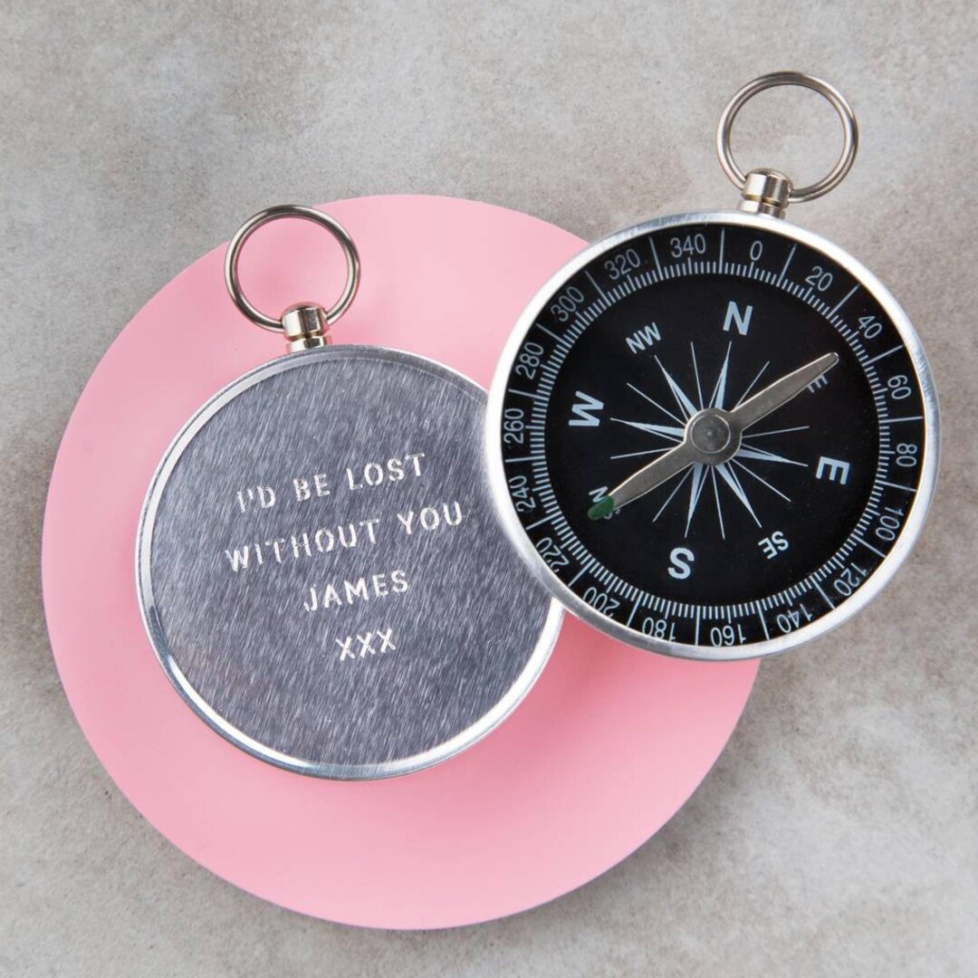 Personalised Engraved Compass for Loved One, Thoughtful Keepsake Gifts ...
