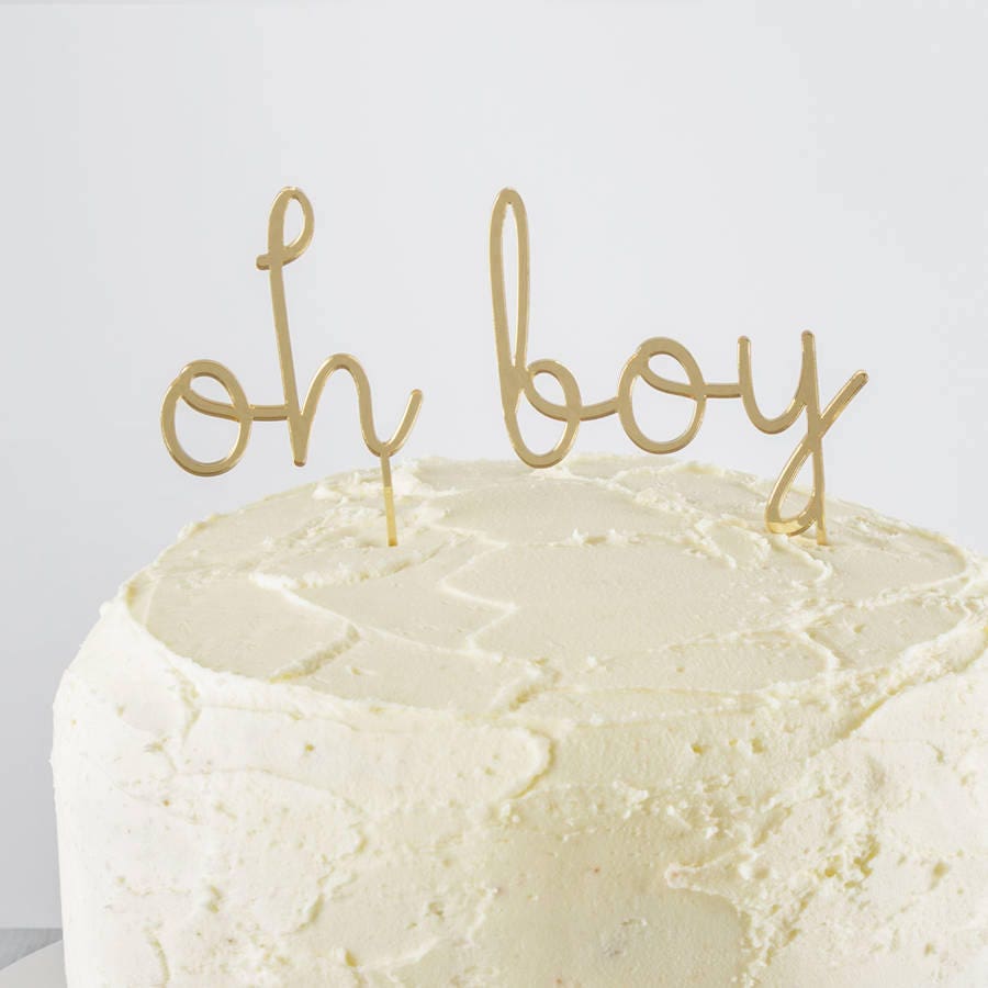 Oh Boy Cake Topper - Etsy
