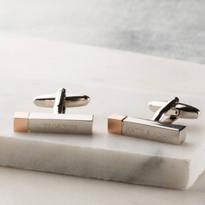 Personalised Engraved Bar New Baby Cufflinks - Etsy