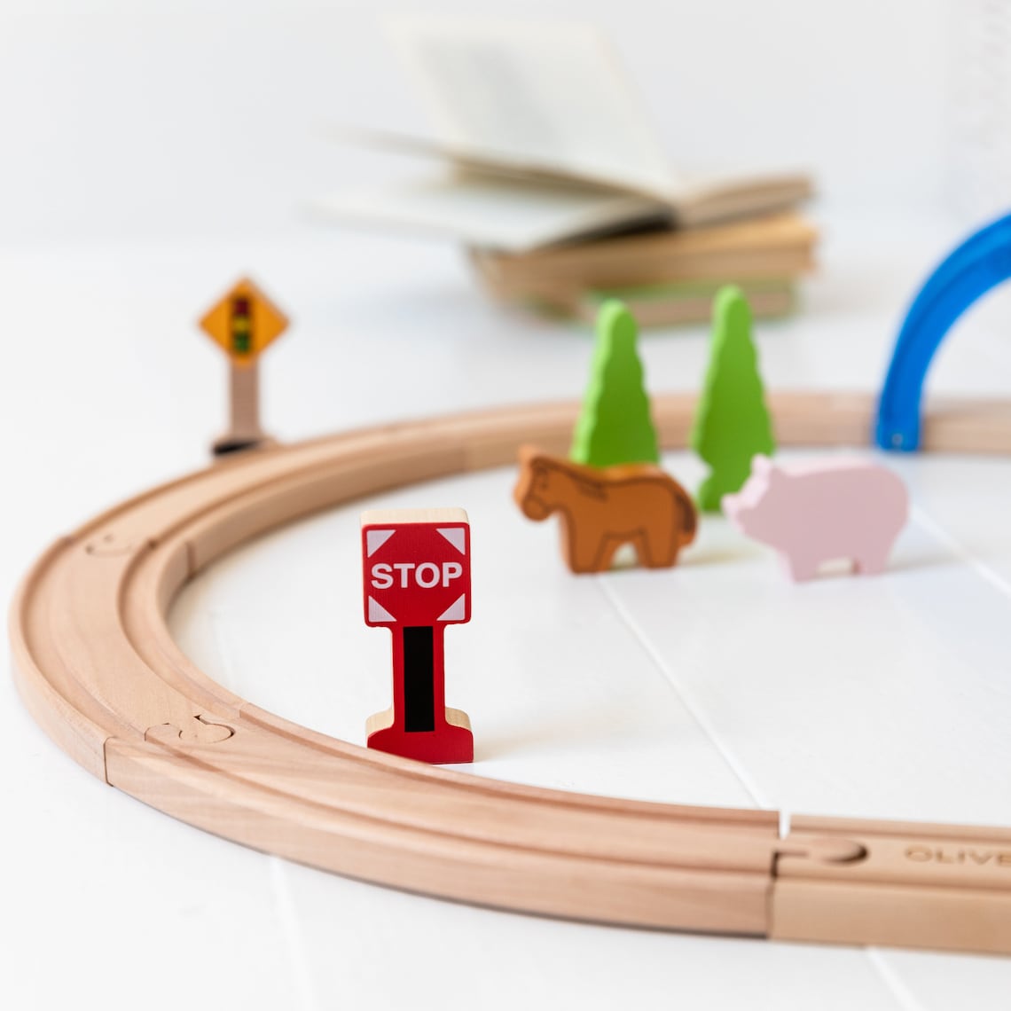 Personalised Wooden City and Countryside Train Set Eco Toys - Etsy