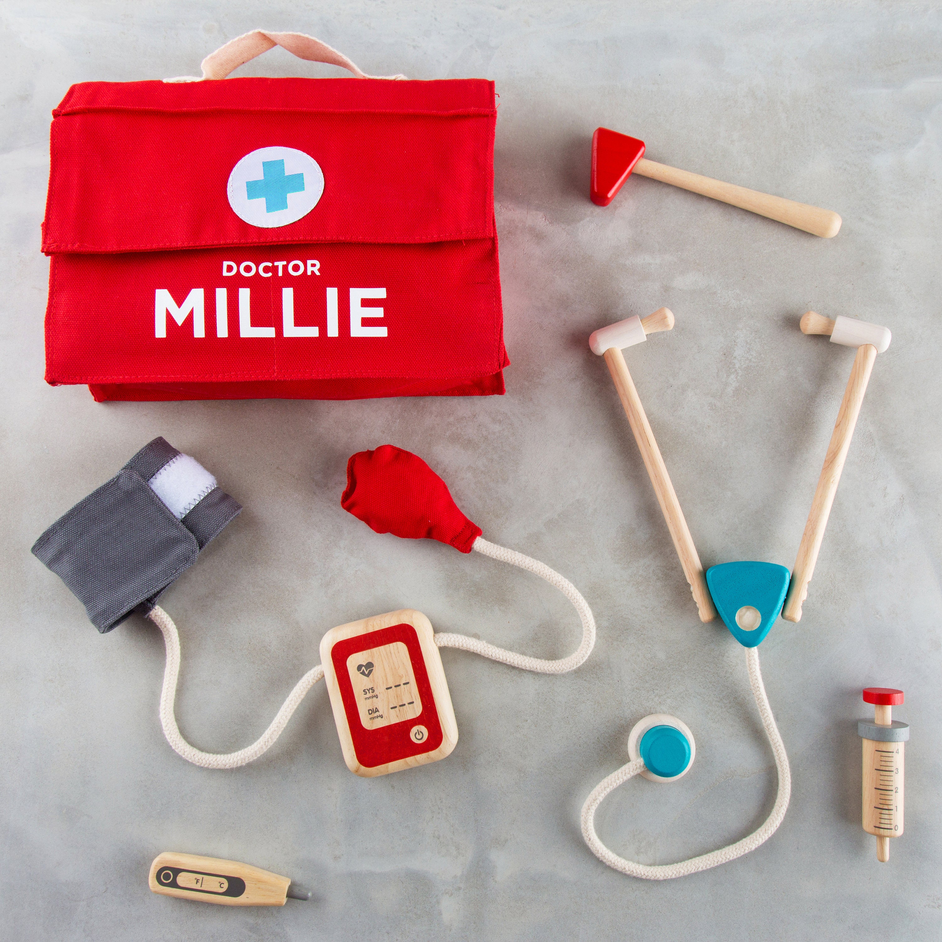 Personalised Wooden Doctors Set Toy Personalised Doctor - Etsy