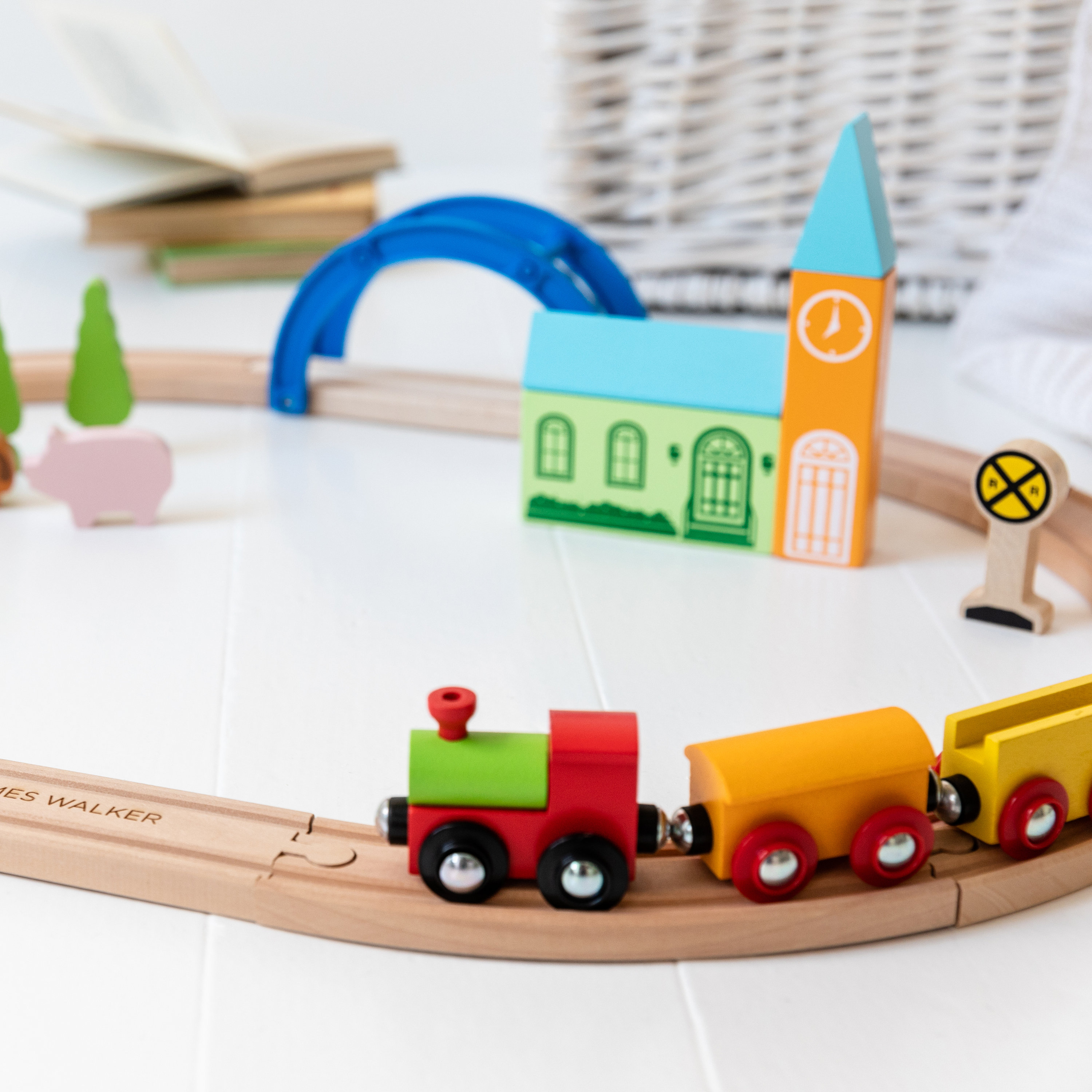Personalised Wooden City and Countryside Train Set Eco Toys - Etsy