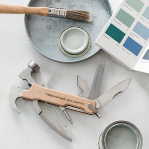 Personalised Hammer Multi Tool Kit, Custom Engraved DIY Dad Gifts, Home Improvement Gifts, New ...
