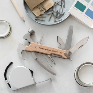 Personalised Hammer Multi Tool Kit, Custom Engraved DIY Dad Gifts, Home Improvement Gifts, New ...