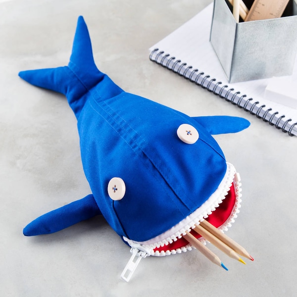 Shark Pencil Case - Etsy