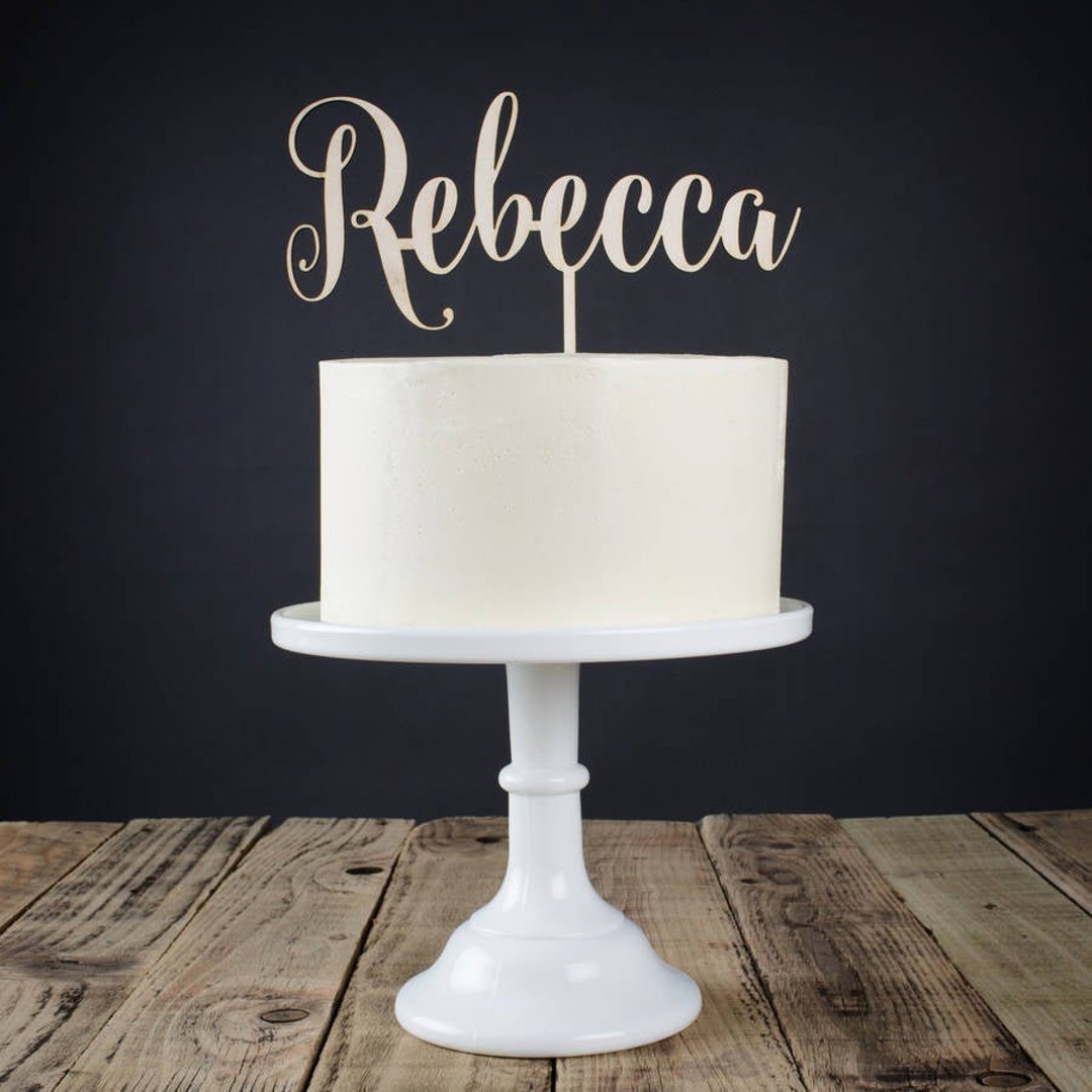 Personalised Wooden Cake Topper - Etsy