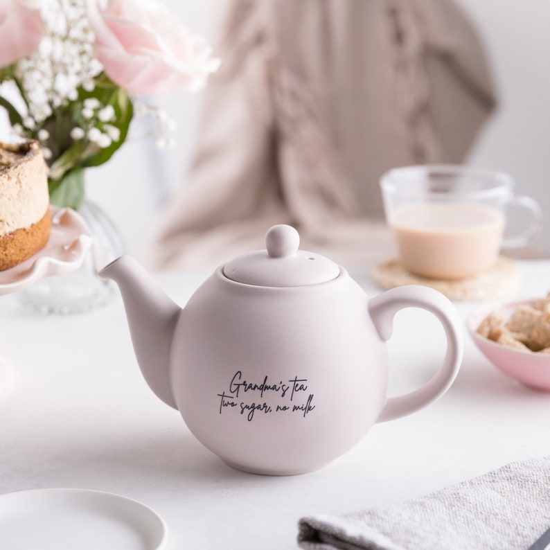 Personalised Engraved Pink Teapot Personalised Pink Ceramic - Etsy