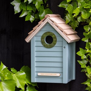 Personalised Wooden Garden Bird Nest Box, Custom Nest Box, Bespoke Bird ...