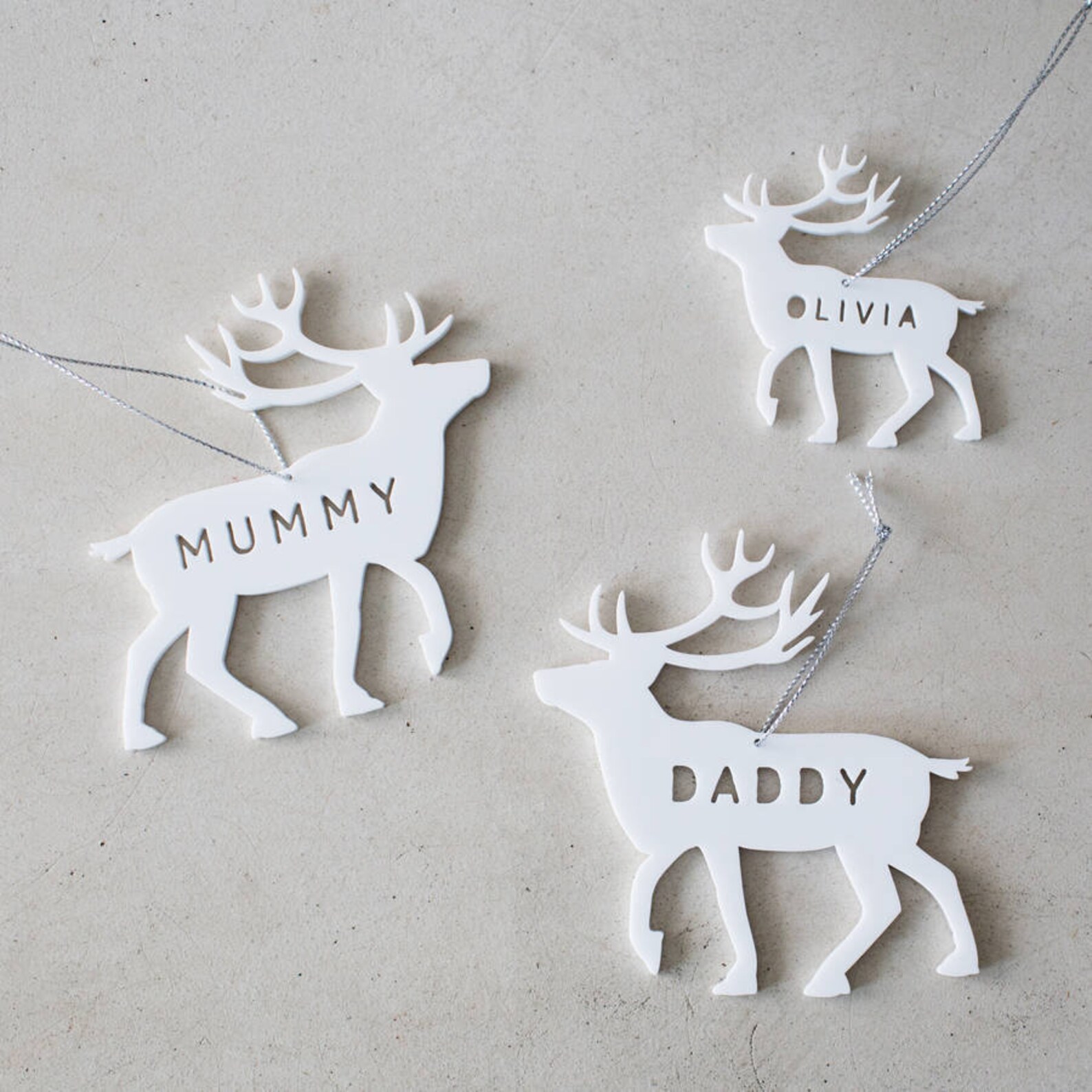 Personalised Reindeer Christmas Decoration - Etsy