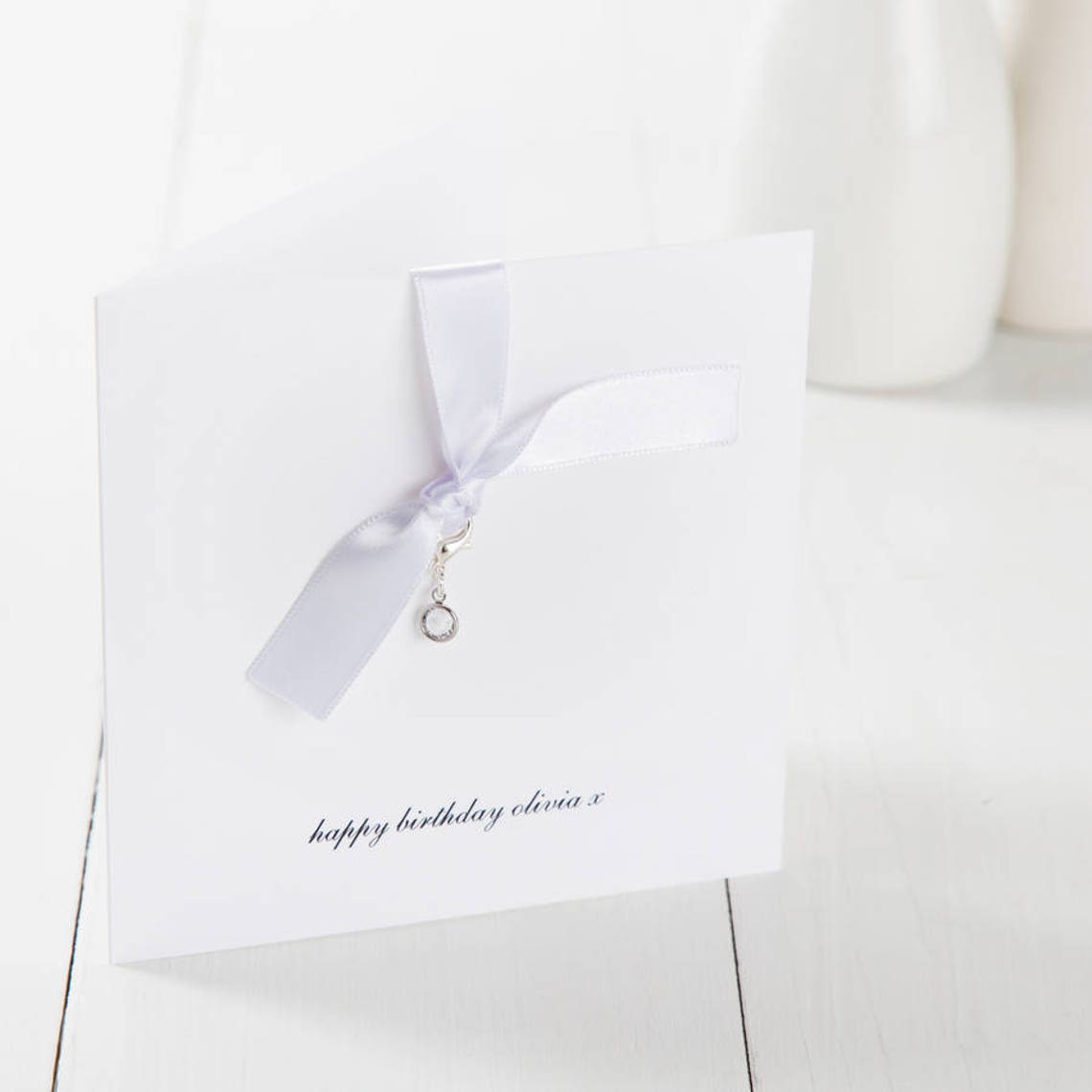 Personalised Swarovski Birthstone Card Personalised Swarovski - Etsy UK