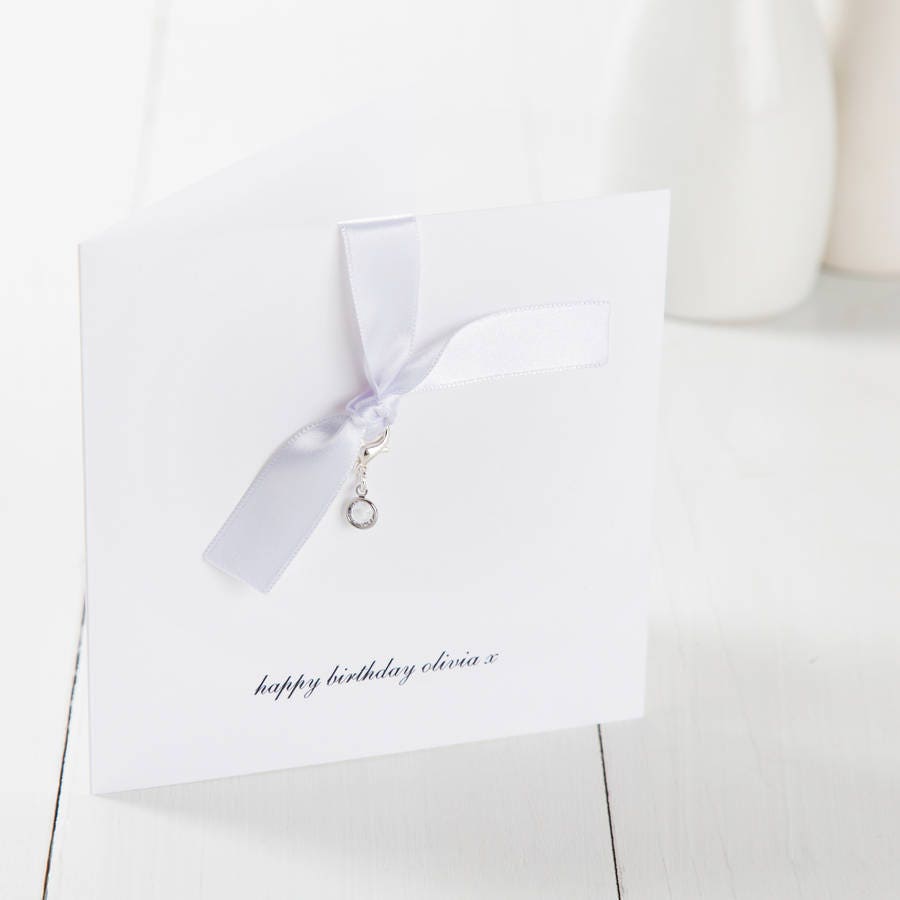 Personalised Swarovski Birthstone Card Personalised Swarovski - Etsy UK