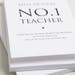 Personalised Number One Teacher Notepad - Etsy UK