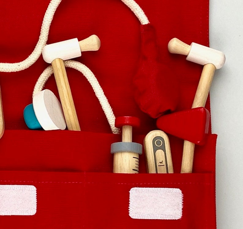 Personalised Wooden Doctors Set Toy Personalised Doctor | Etsy