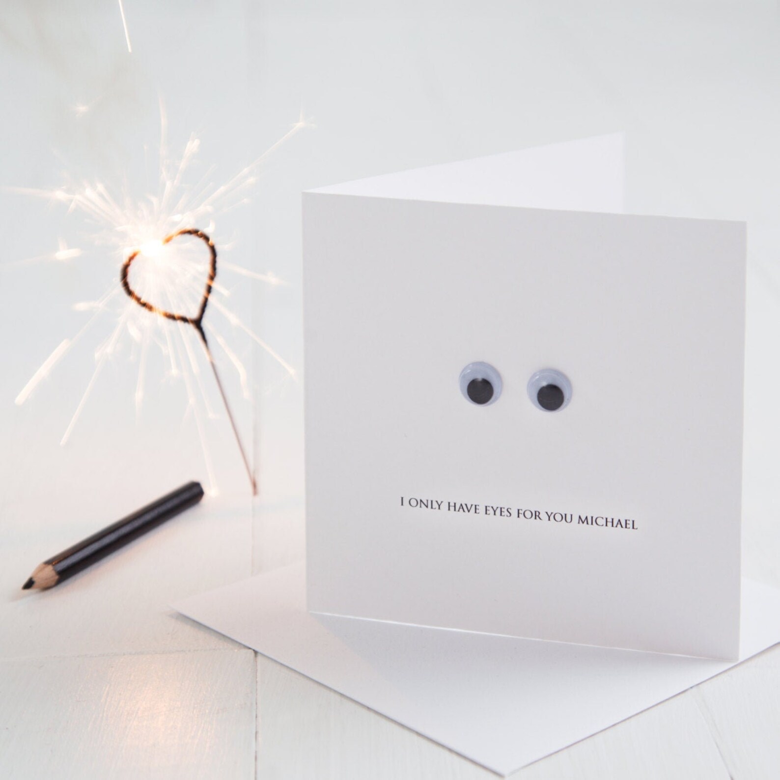Personalised Googly Eyes Valentine's Day Card, Only Have Eyes for You ...