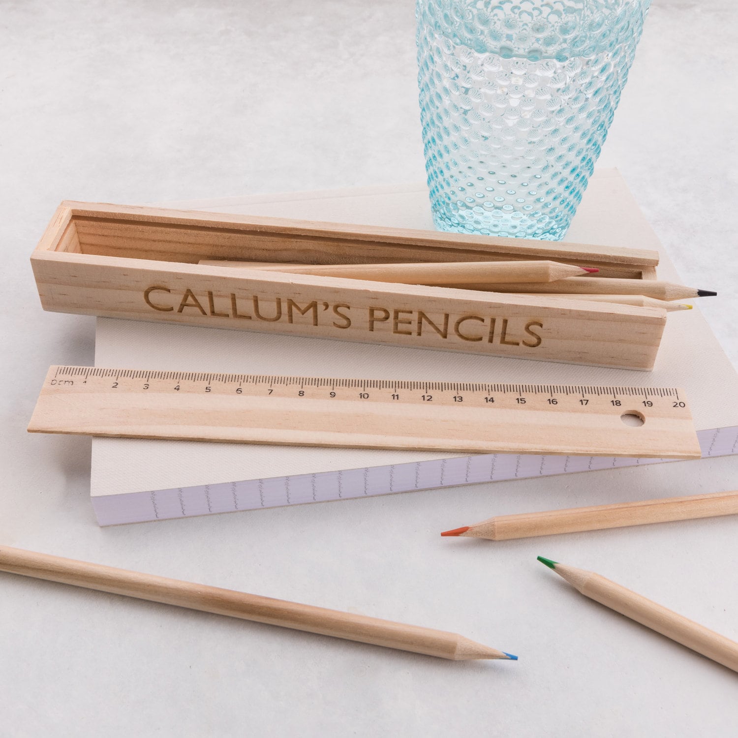 Personalised Wooden Pencil Case Box - Etsy