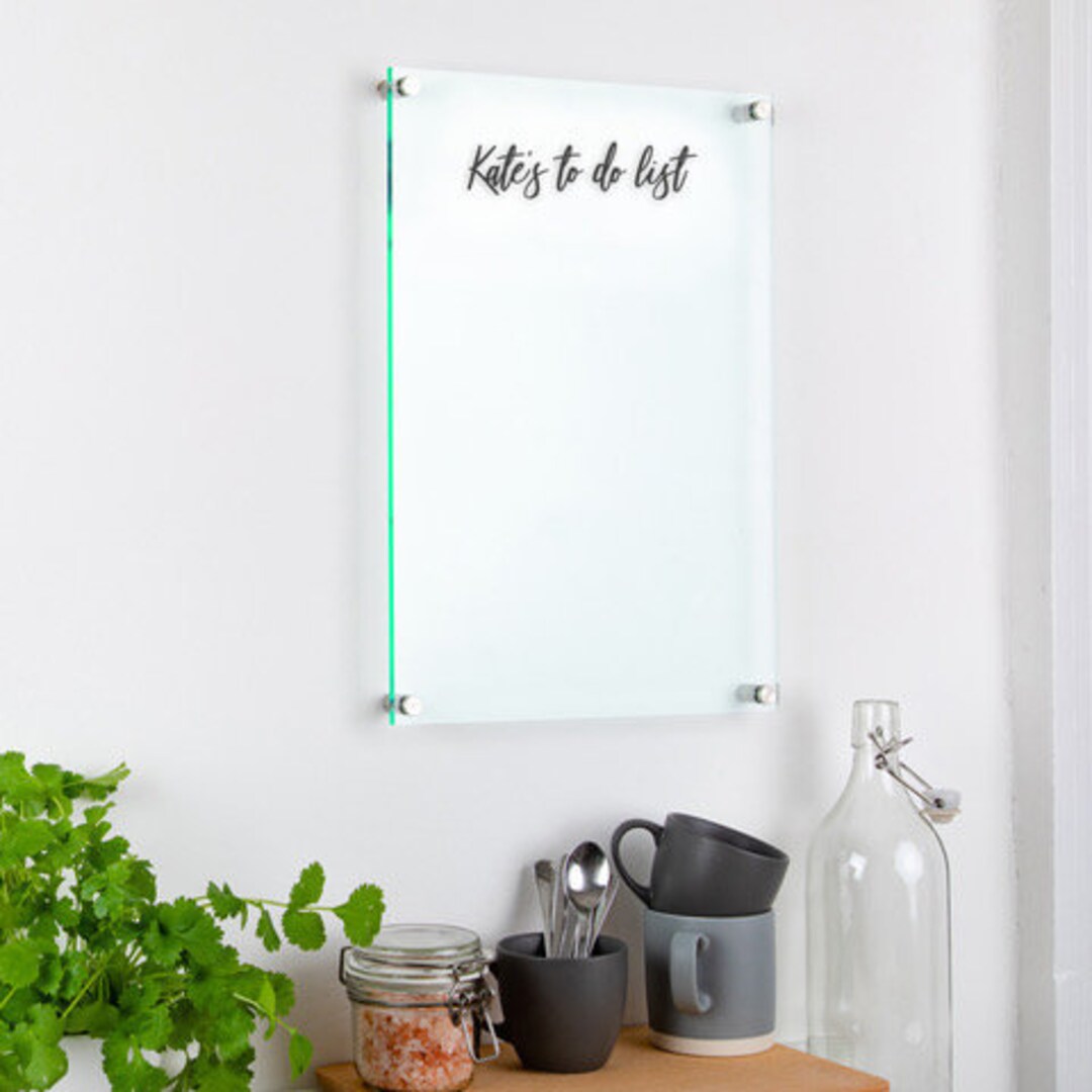 Wall Mounted Acrylic to Do List, Dry Erase Planner, Personalised Action ...