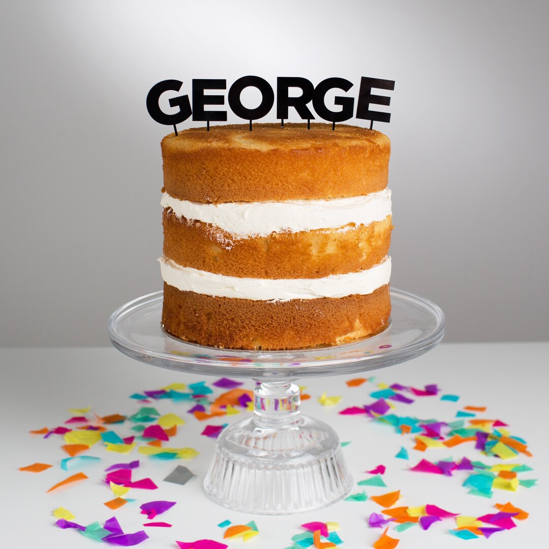 Personalised Individual Letters Cake Topper - Etsy