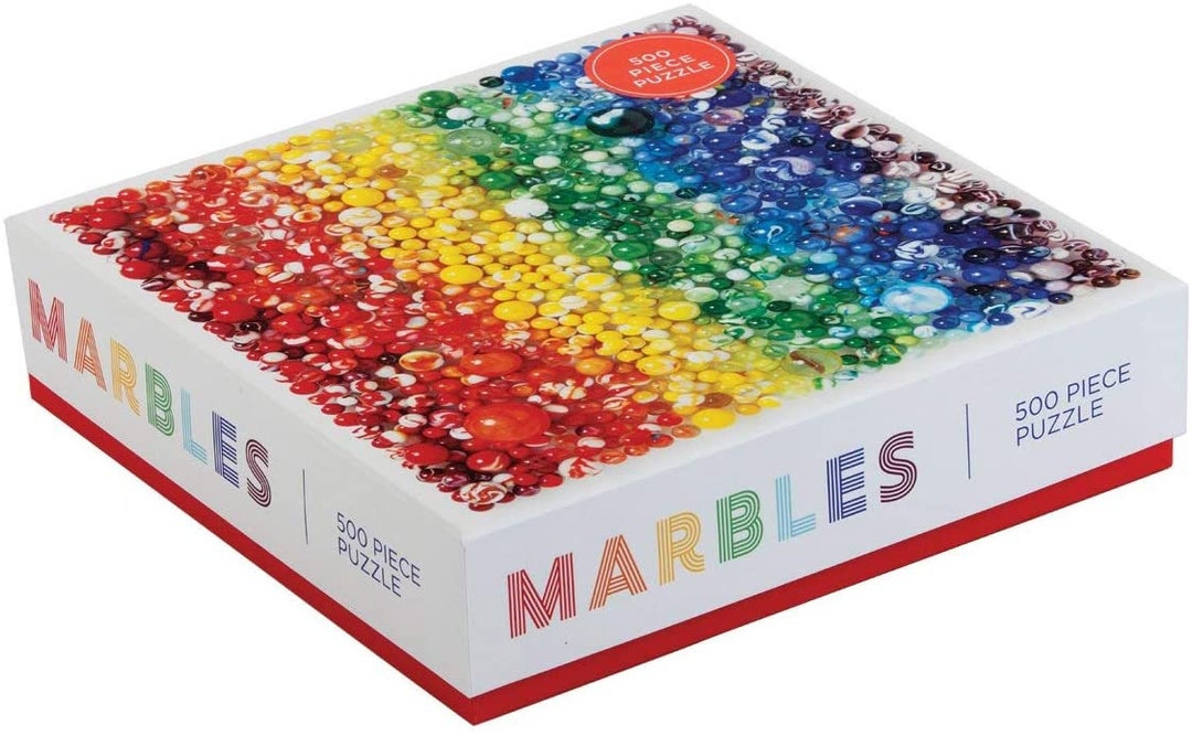 Rainbow Marbles 500 Piece Jigsaw Puzzle, Family Time Puzzle, Gifts for ...