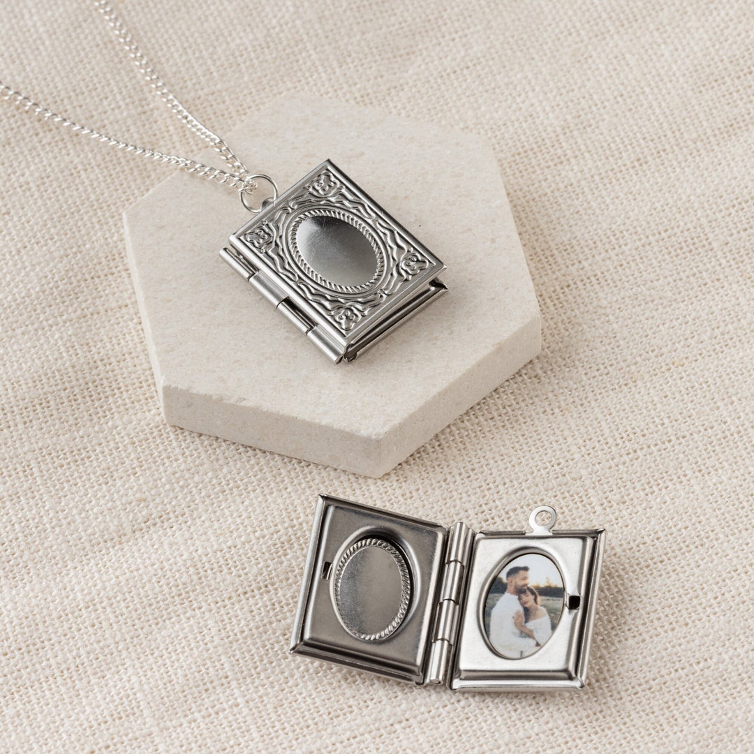 Personalised Photo Book Locket - Etsy