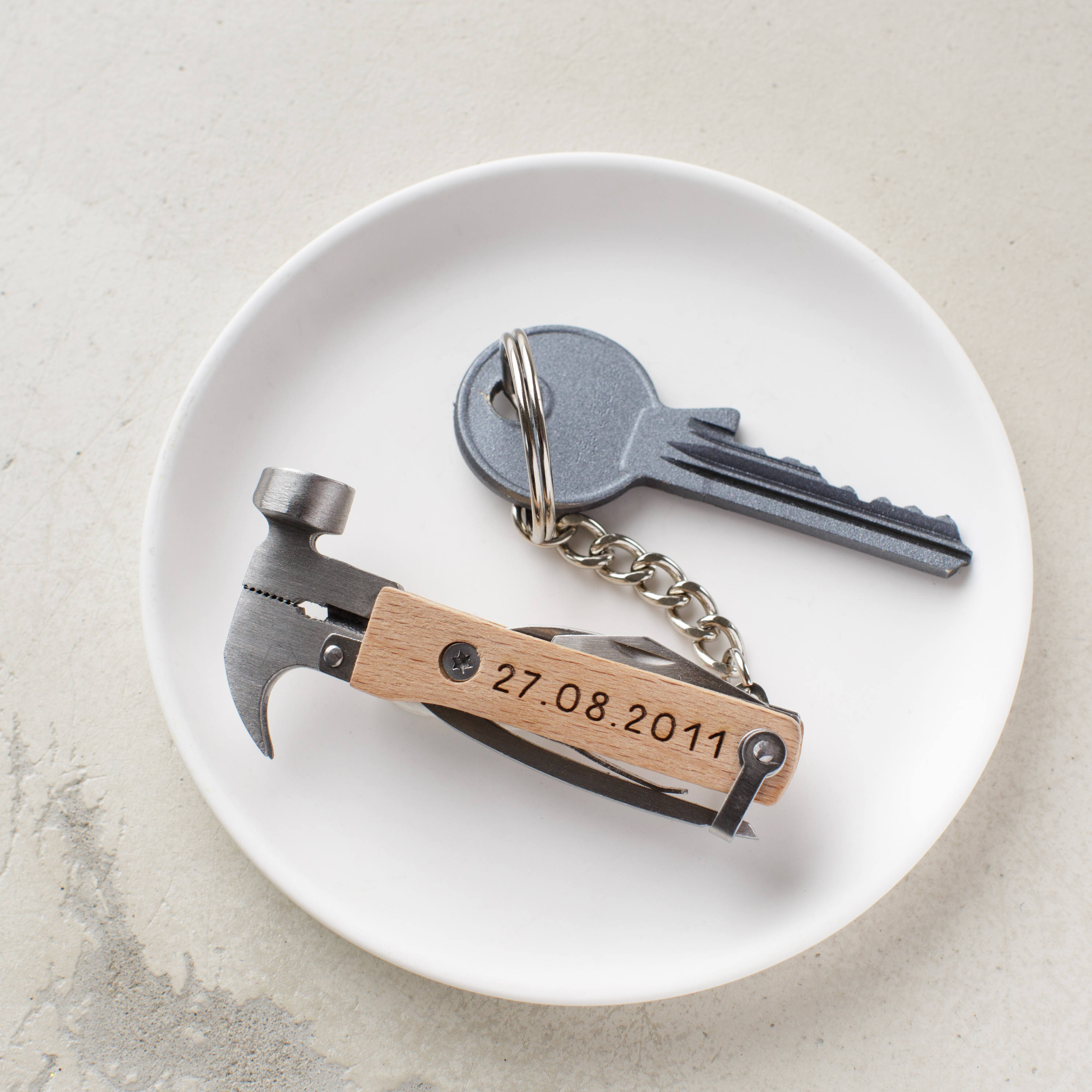Wooden Anniversary Multi Tool Keyring - Etsy