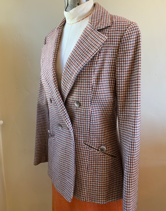 1980 John Meyer Wool Herringbone Tweed Blazer Jacket … Gem