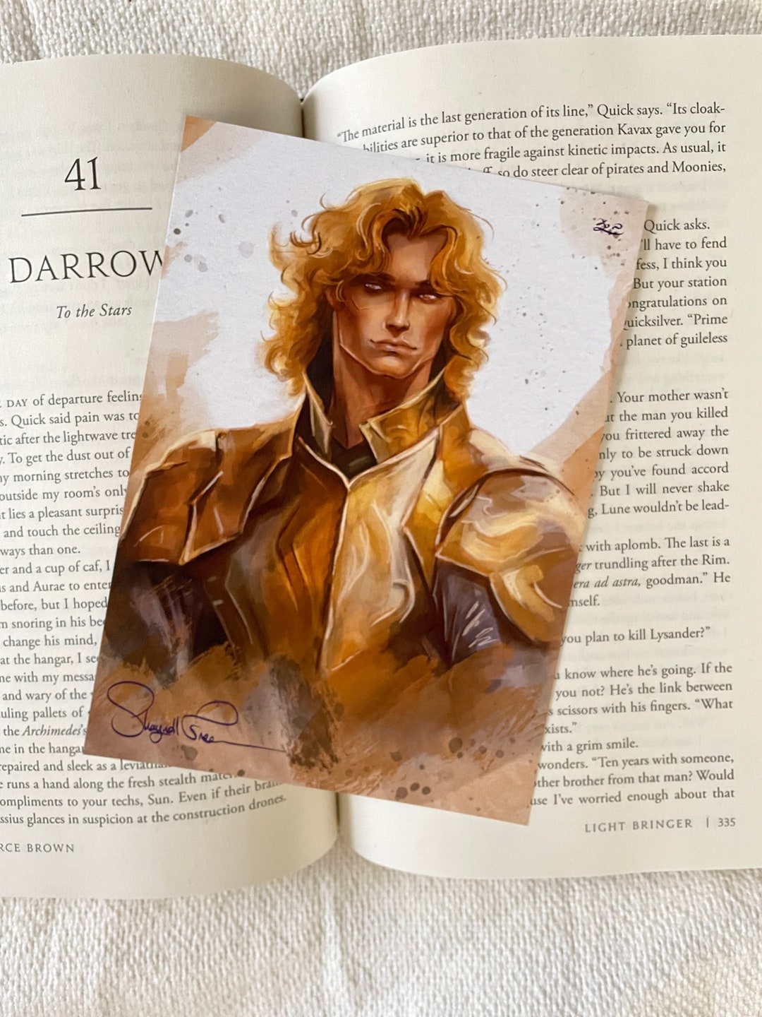 Gold, Red Rising Inspired Print, Cassius - Etsy