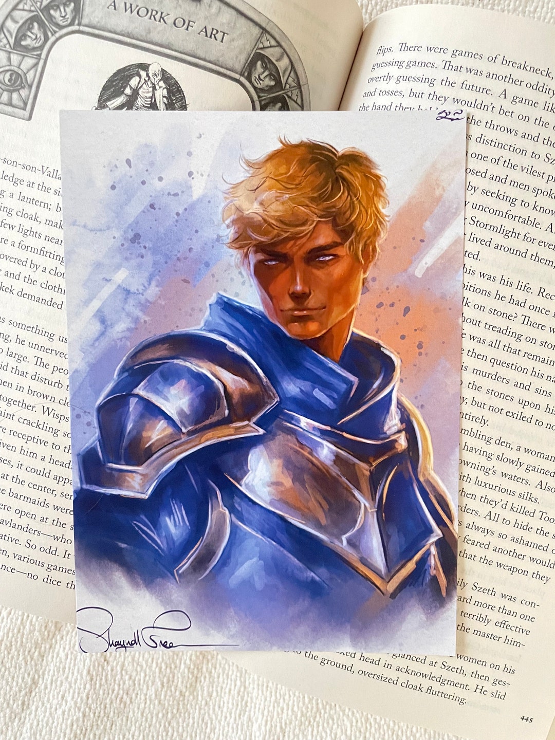 The Duelist, Adolin Kholin Inspired, Cosmere Inspired Print - Etsy