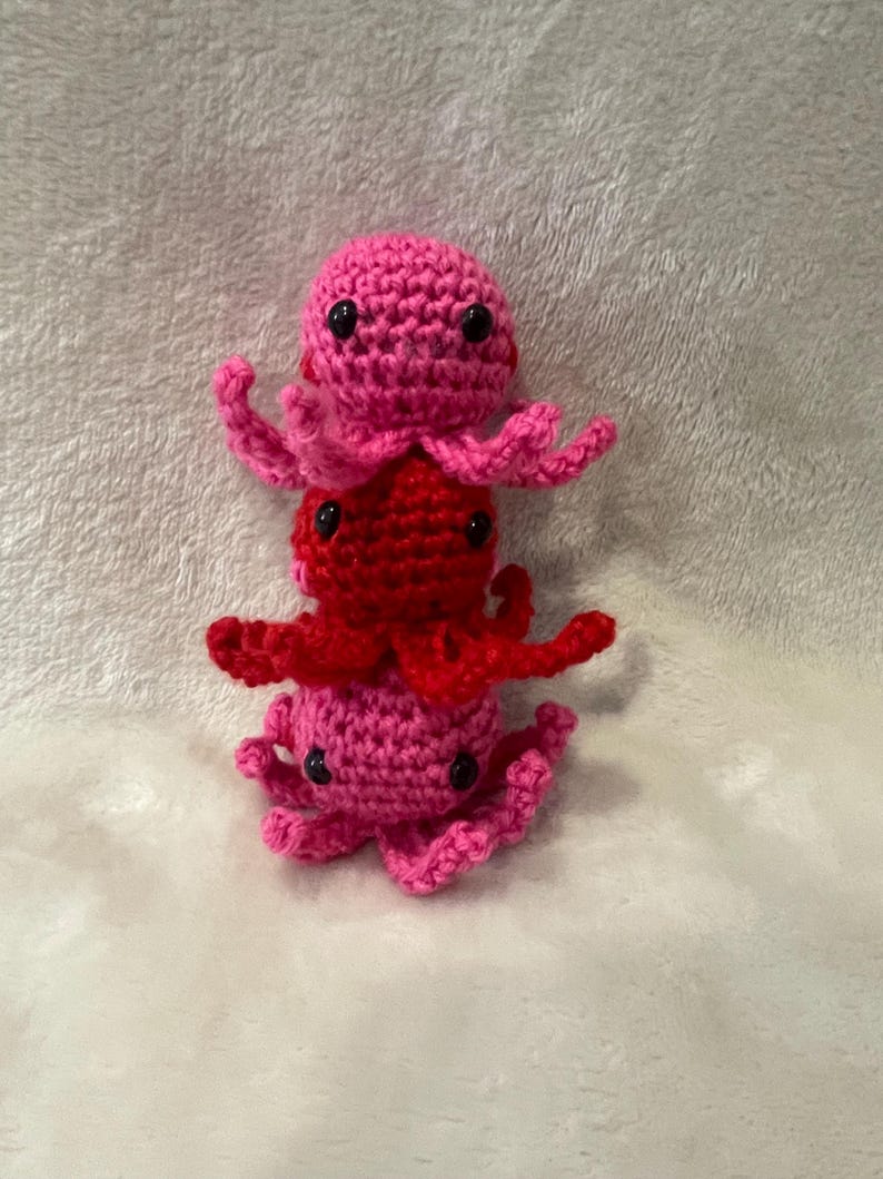 Crochet Valentines Day Octopus - Etsy