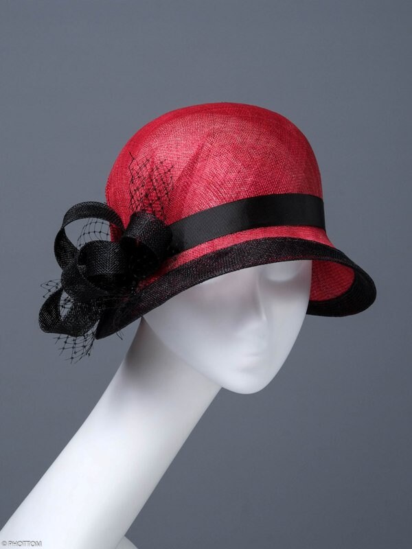 Mini, Red Hat With Drooping Brim - Etsy